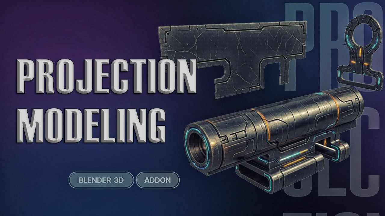 Projection Modeling Preview 2 (Blender Addon) - YouTube