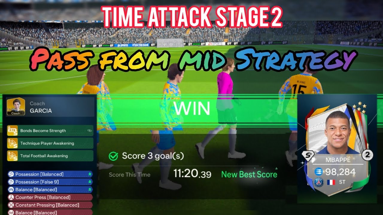 Time Attack Stage 2 | Pass From Mid Strategy | @EASPORTSFCTactical ...