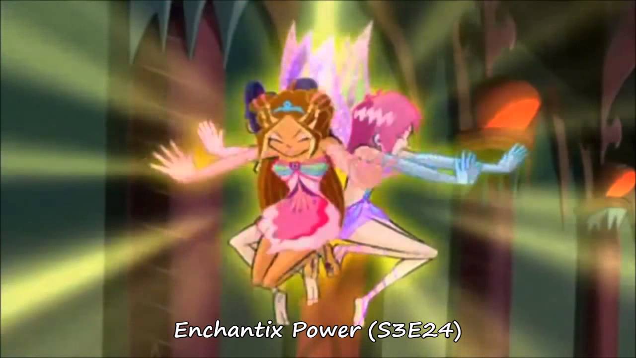 Winx Club : Tecna ALL ENCHANTIX SPELLS - YouTube