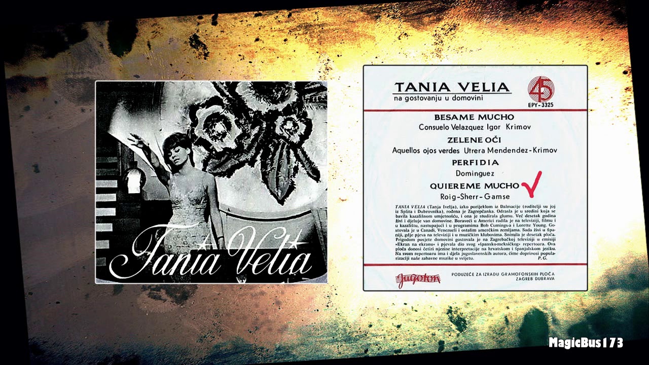 Tania Velia - Quireme Mucho - YouTube