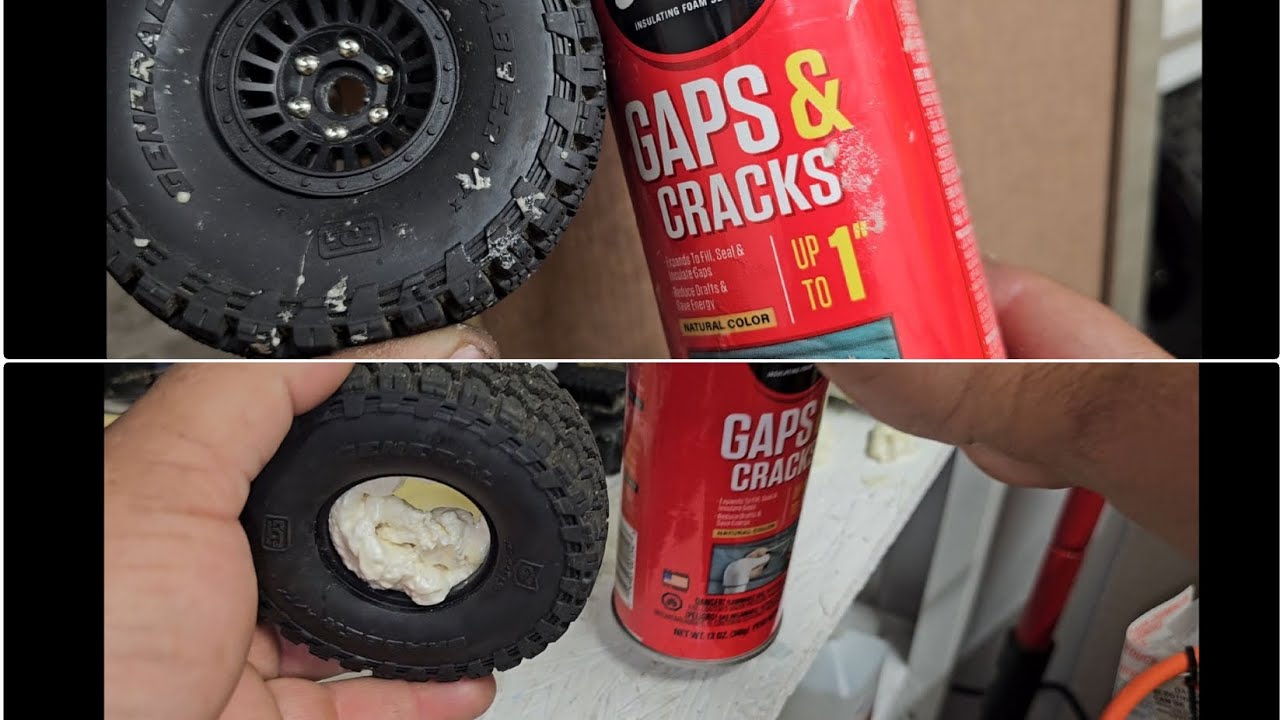 how to do your own foam for your rc tires - YouTube