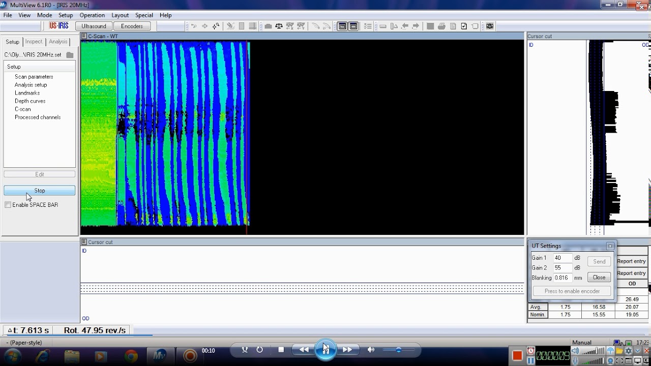 Non Destructive Testing NDT Tube inspection IRIS technique copper ...