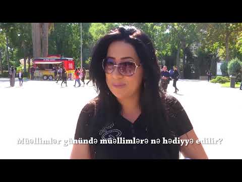 Müəllimə: 'Plitka' şokolad verən də yoxdu...(Müəllimlər günü)