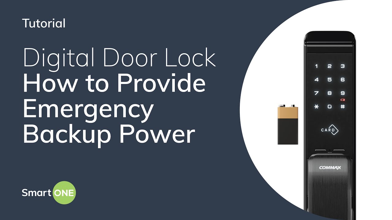 Digital Door Lock | How to Provide Emergency Backup Power - YouTube