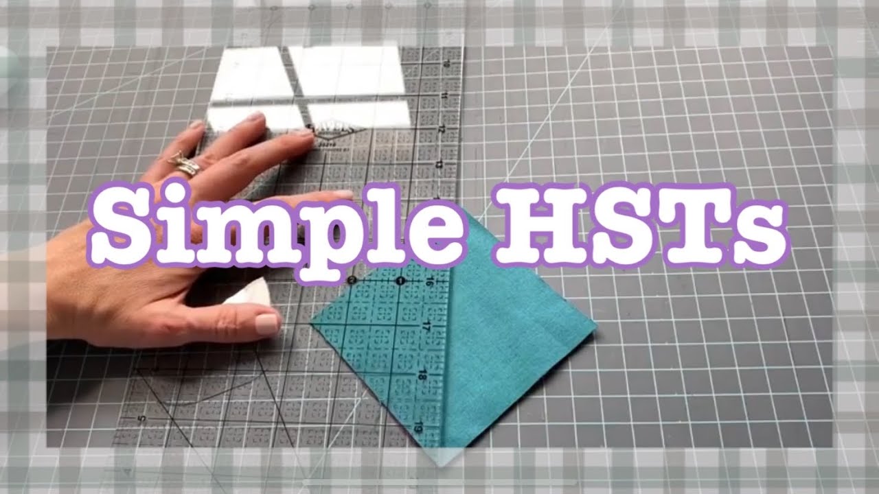 How to Make Half-Square Triangles 2-at-a-time Method - YouTube