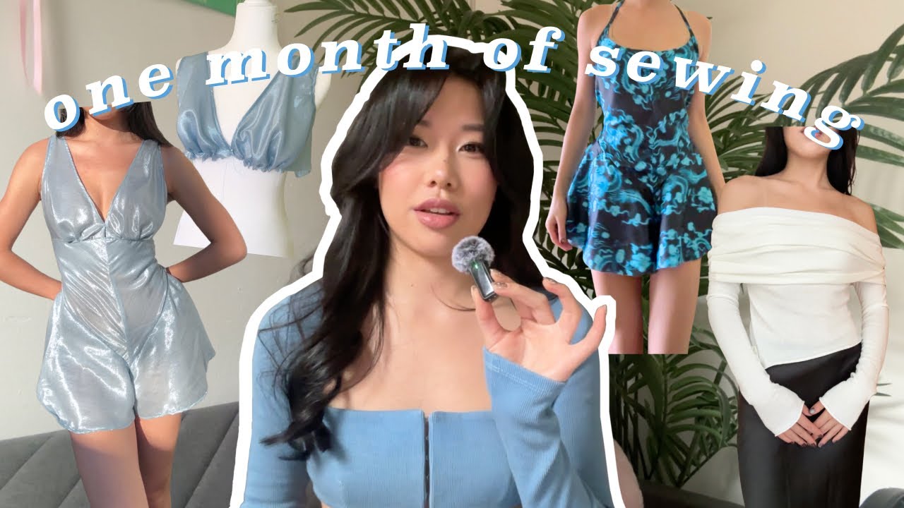 One Month of Sewing My Own Clothes - YouTube