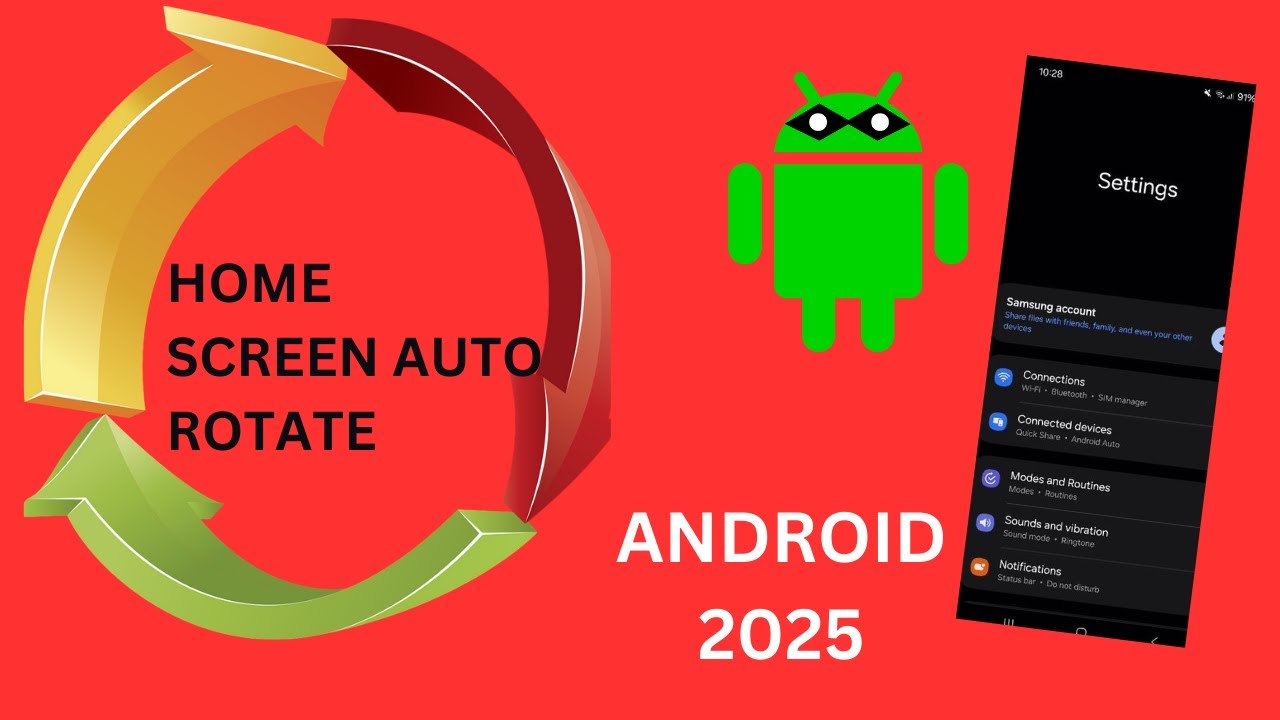 How to Make Home Screen Auto Rotate on Android Phone or Tablet - YouTube