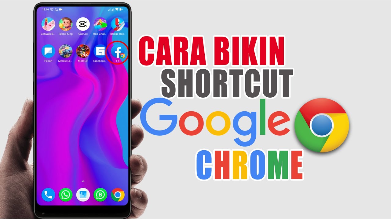 Cara Membuat Shortcut Google Chrome di HP Android - YouTube