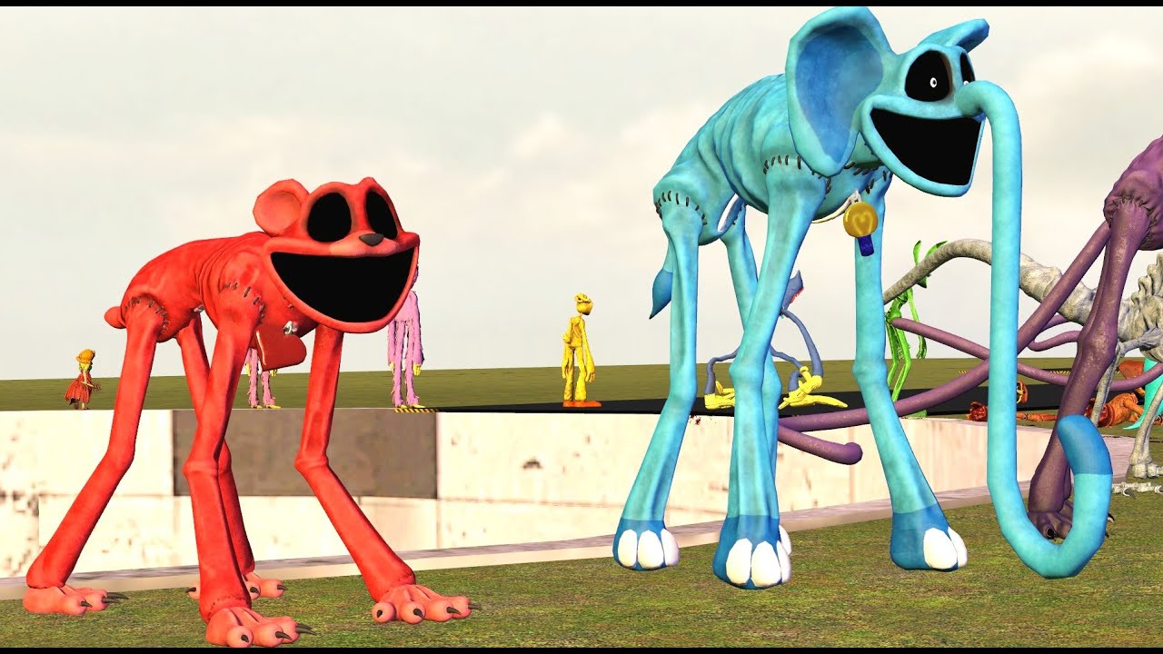 Cursed Smiling Critters 2 Spartan Kicking in gmod - YouTube