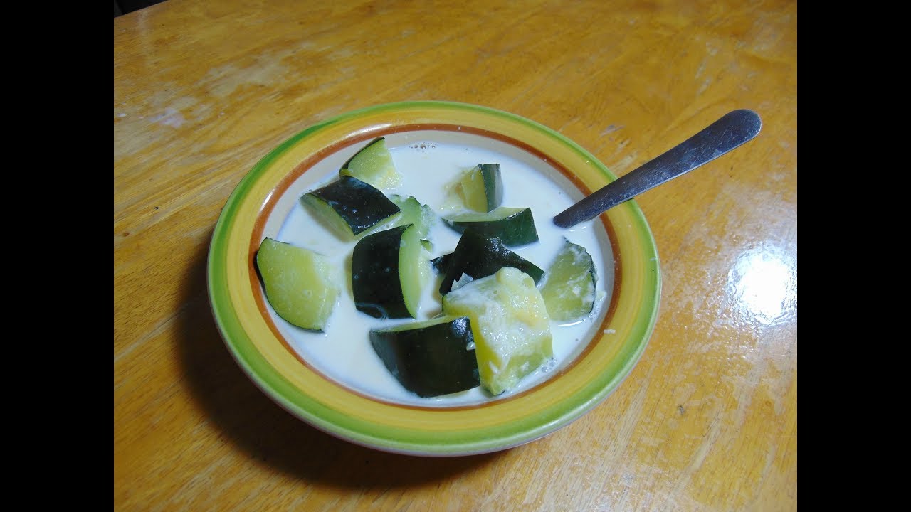 Calabacitas con leche postre delicioso!!! - YouTube