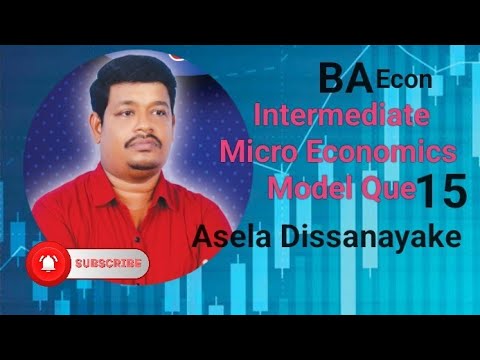 Intermediate Micro Economics Model Que:No 15 - YouTube