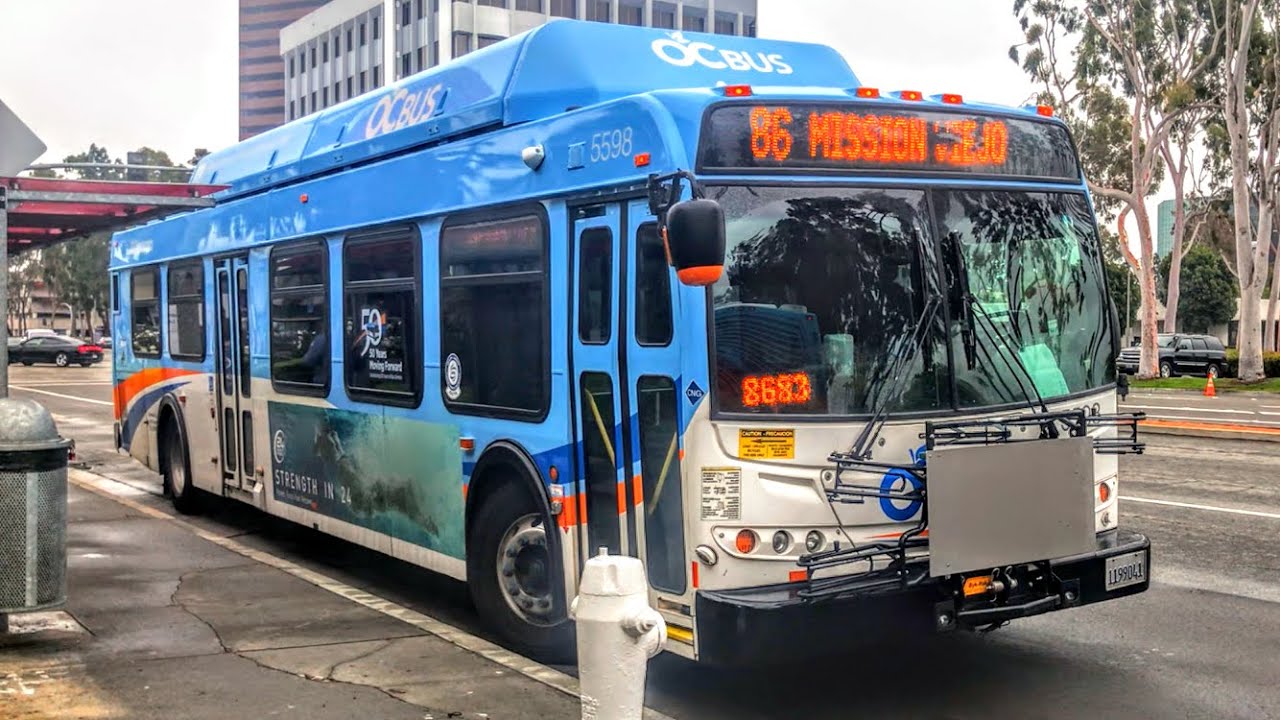 OCBus 2007 New Flyer C40LFR #5598 Route 86 to Costa Mesa Bristol ...