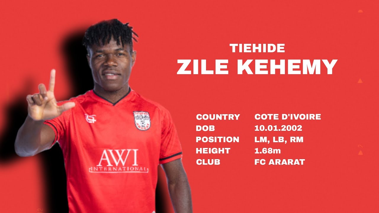 TIEHIDE ZILE KEHEMY - Highlights Video 2022/23 - LM, LB, RM - FC ARARAT ...