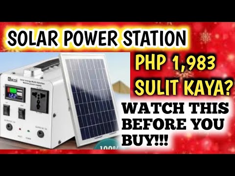 KOI PORTABLE POWER STATION (Solar Generator Powerbank) - YouTube