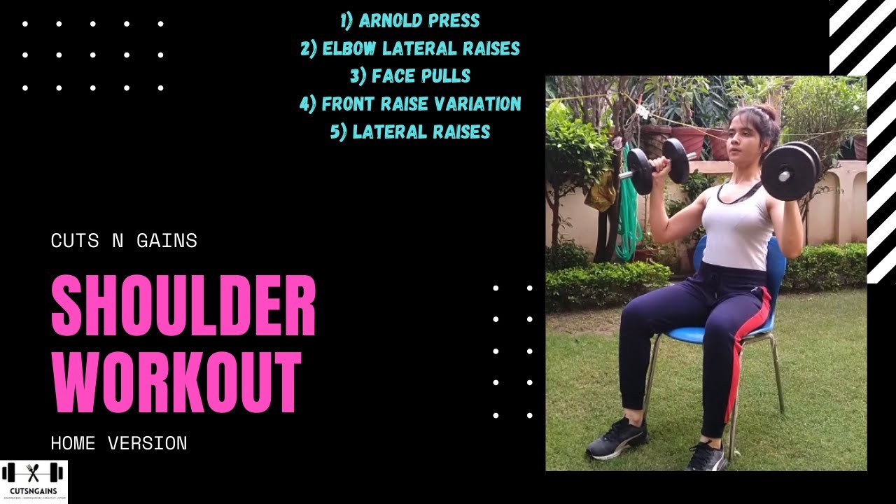 At Home Shoulder Workout | Top 5 Best Shoulder Exercise | Dumbbells and ...