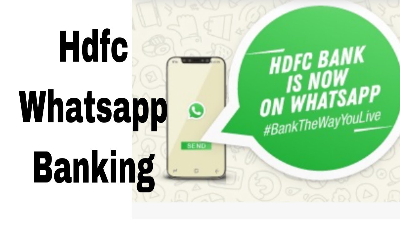 Hdfc WhatsApp Banking | How to Activate and use it | Hindi - YouTube