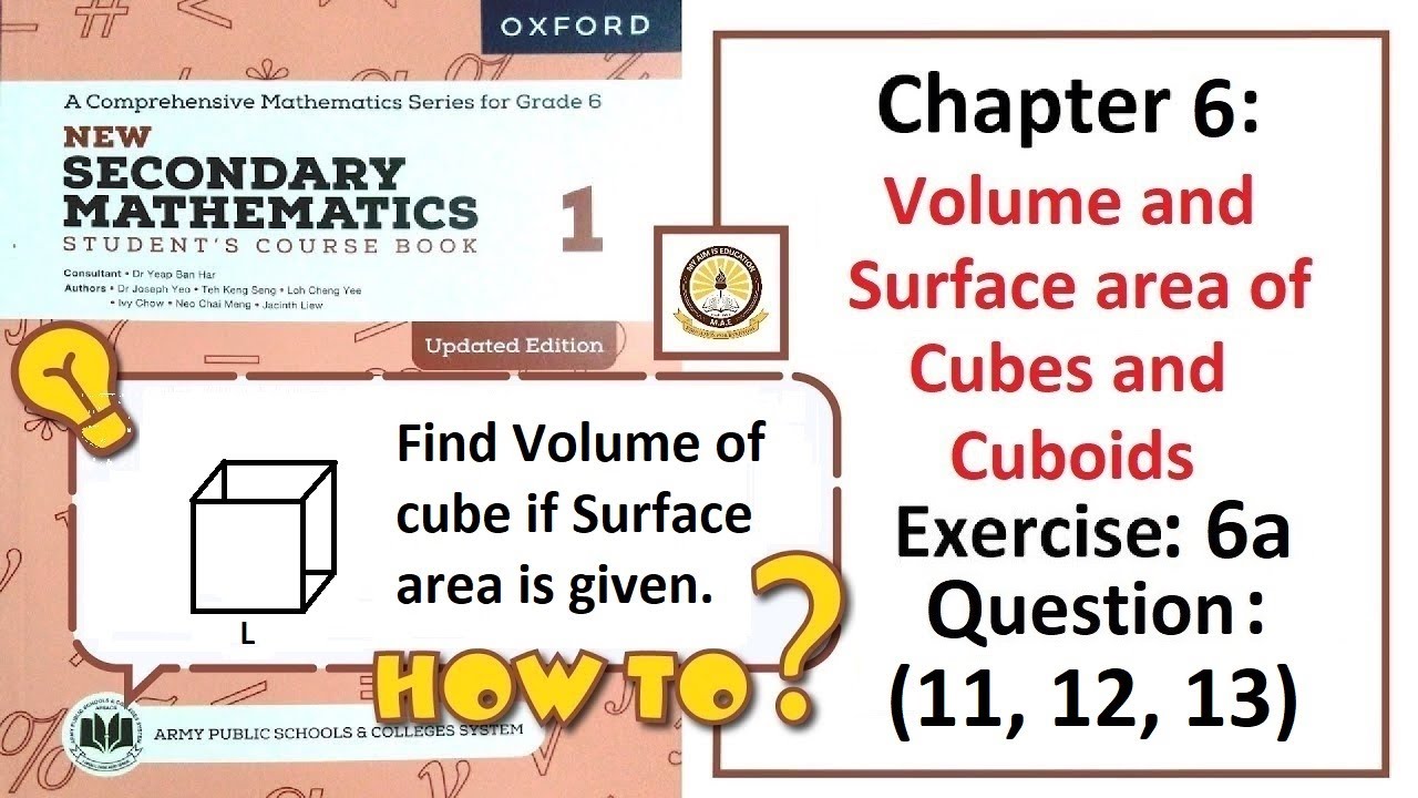 Exercise 6A Question 11,12, 13 - (Volume and surface area) – Math Class ...