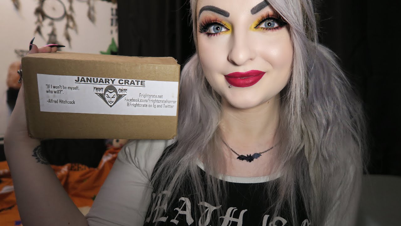 Fright Crate - Monthly Horror Subscription Box - January 2019 - YouTube