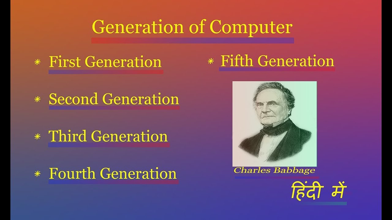 Generation of Computer full in hindi (H. Of C. part -2) - YouTube