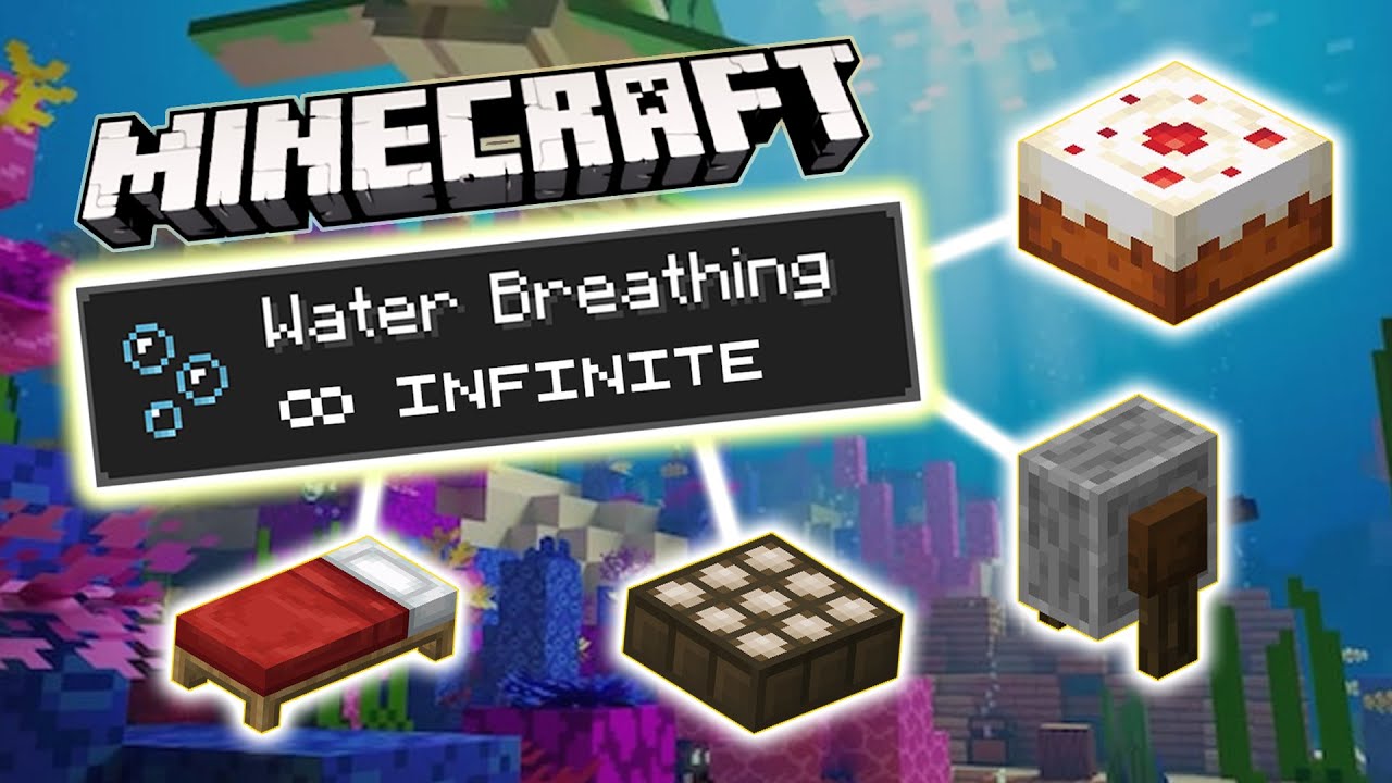 13 Unusual Ways to Breathe Underwater in Minecraft! - YouTube
