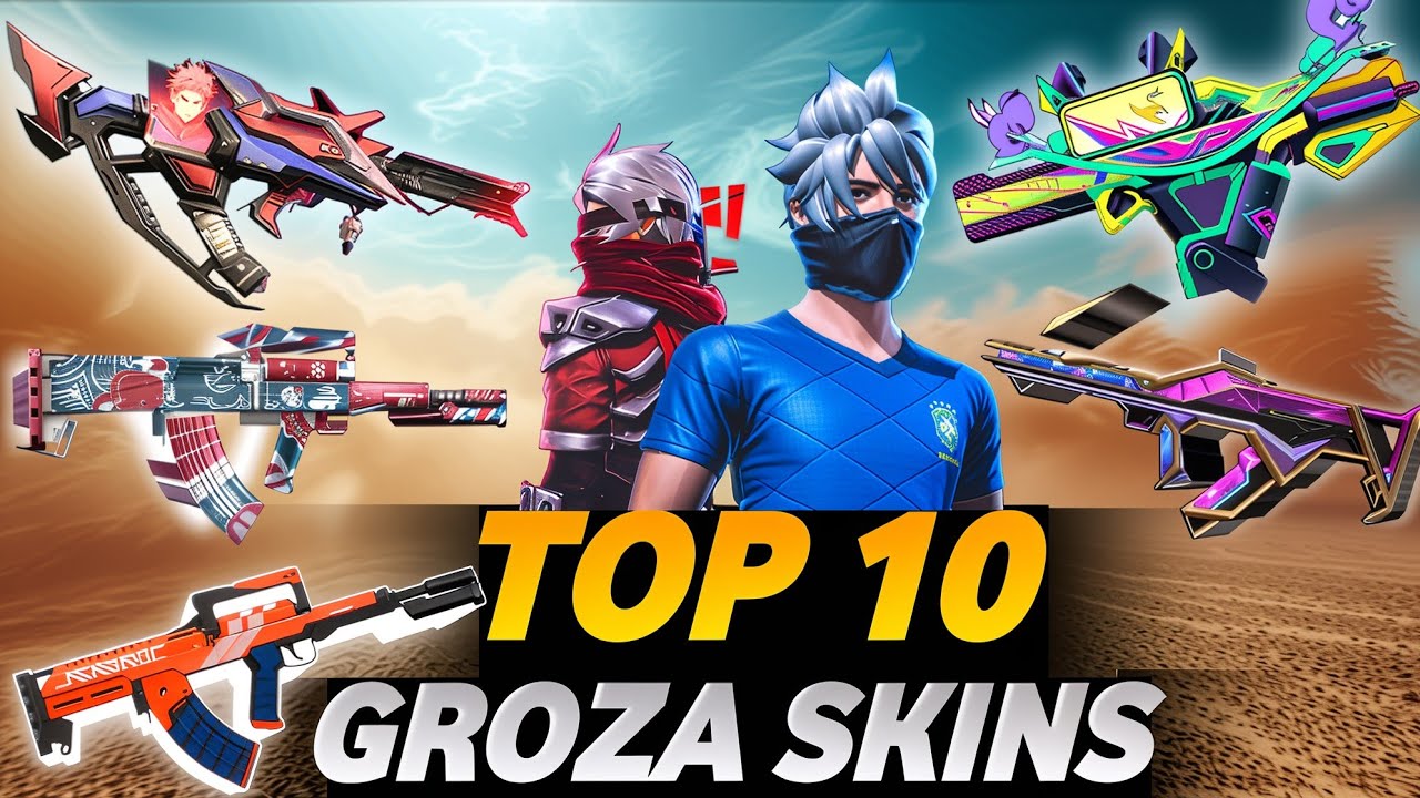 TOP 10 BEST GROZA SKIN IN FREE FREE | FREE FIRE BEST GROZA SKIN | WHICH ...