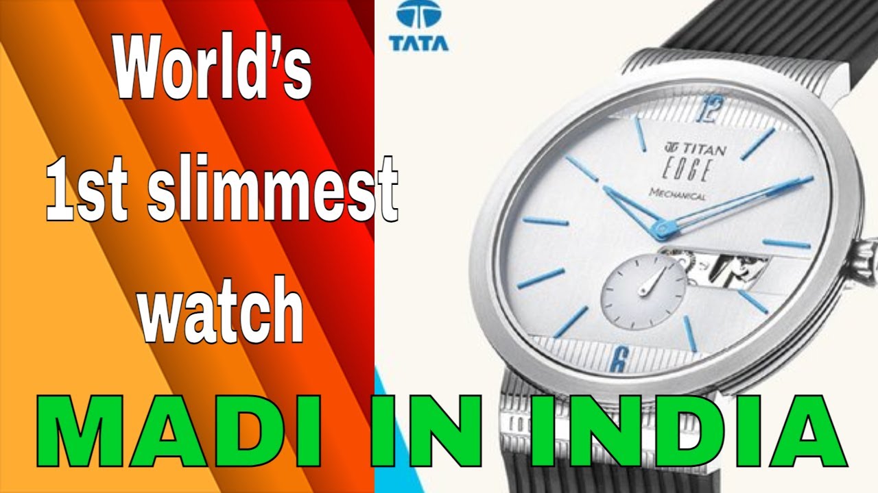 TATA slimmest mechanical watch made in India | TITAN WATCH - YouTube