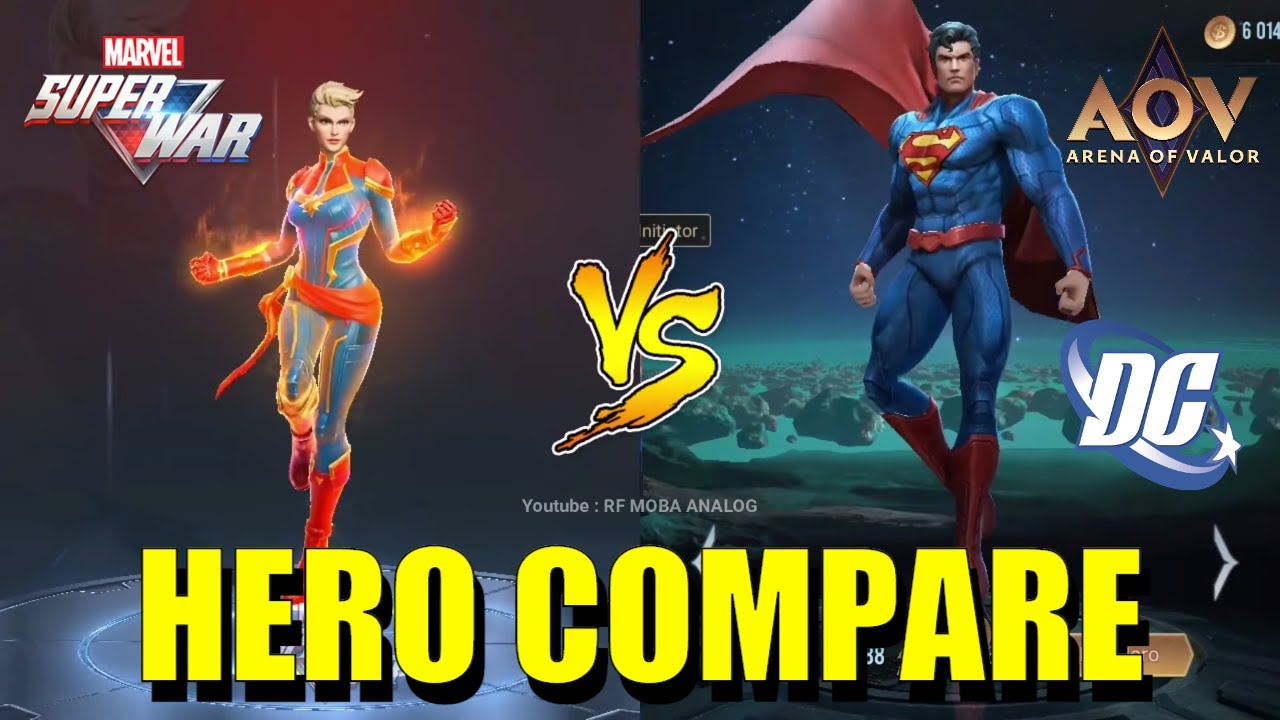 Marvel Super War VS Arena Of Valor - Hero Compare Battle Side by Side ...