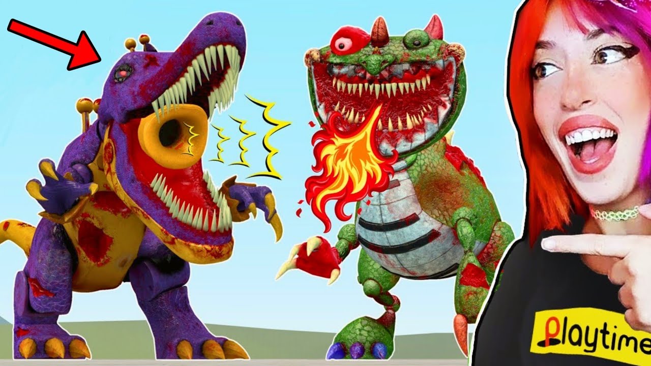 SAXOSAURUS e il FRATELLO PIANOSAURUS su GMOD si AFFRONTANO coi MOSTRI ...