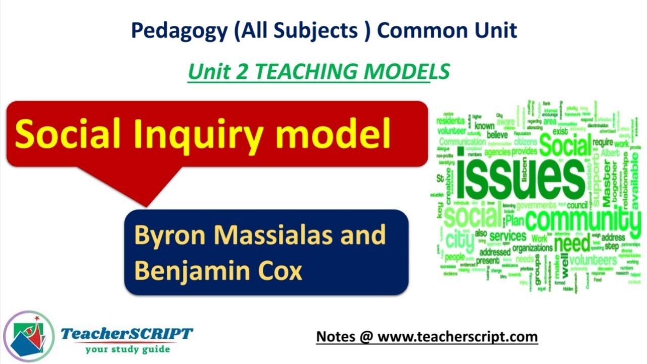 Social Inquiry Teaching Model //Byron Massials & Benjamin Cox // B.Ed ...