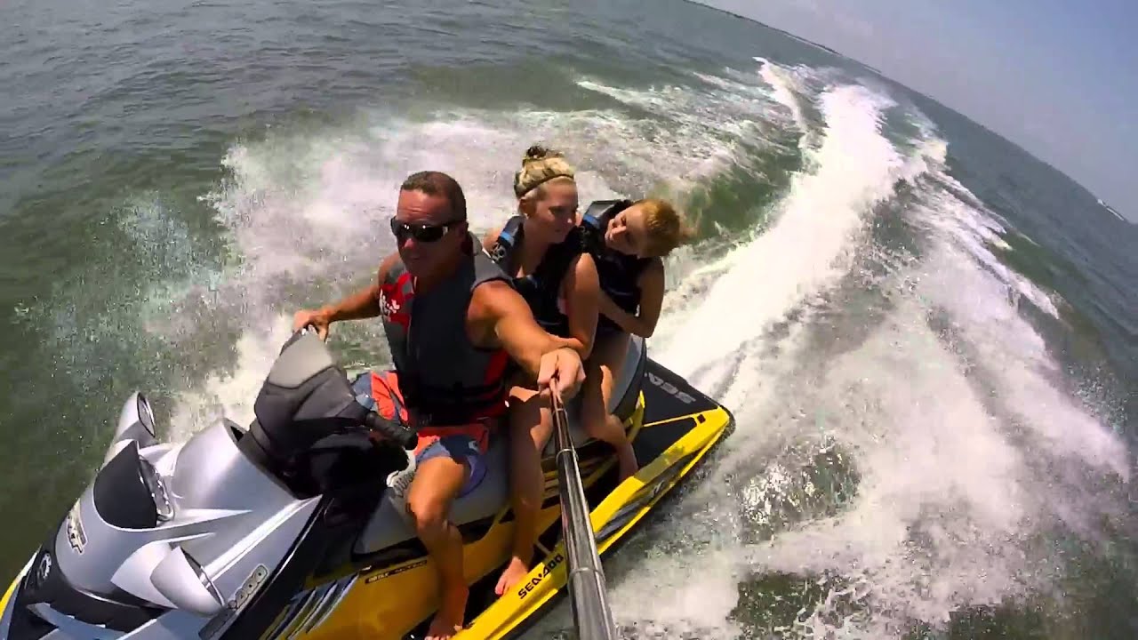 Sea Doo RXT215 Fun with our GoPro Hero 3+ Silver and...Sharks!? - YouTube
