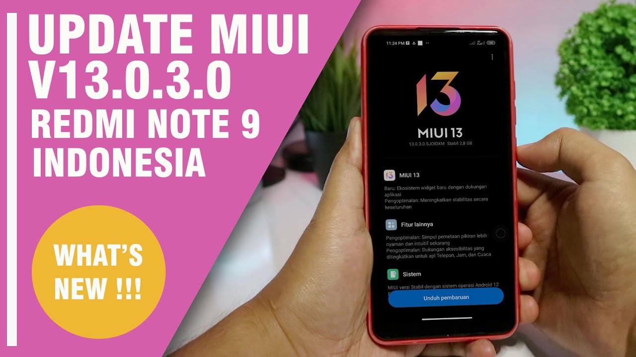 UPDATE MIUI V13.0.3.0 XIOAMI REDMI NOTE 9 INDONESIA | BANYAK PERUBAHAN BARU LANGSUNG UPDATE ...