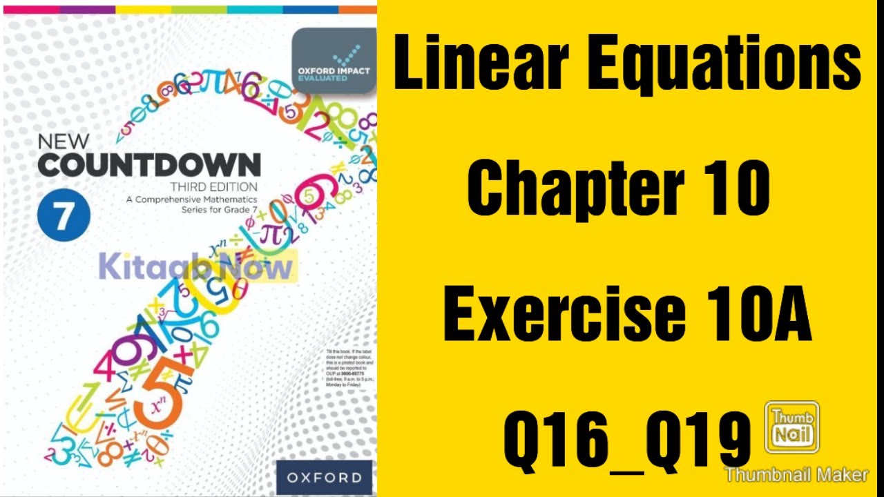oxford new countdown book 7 third edition || chapter 10 || Exercise 10A ...