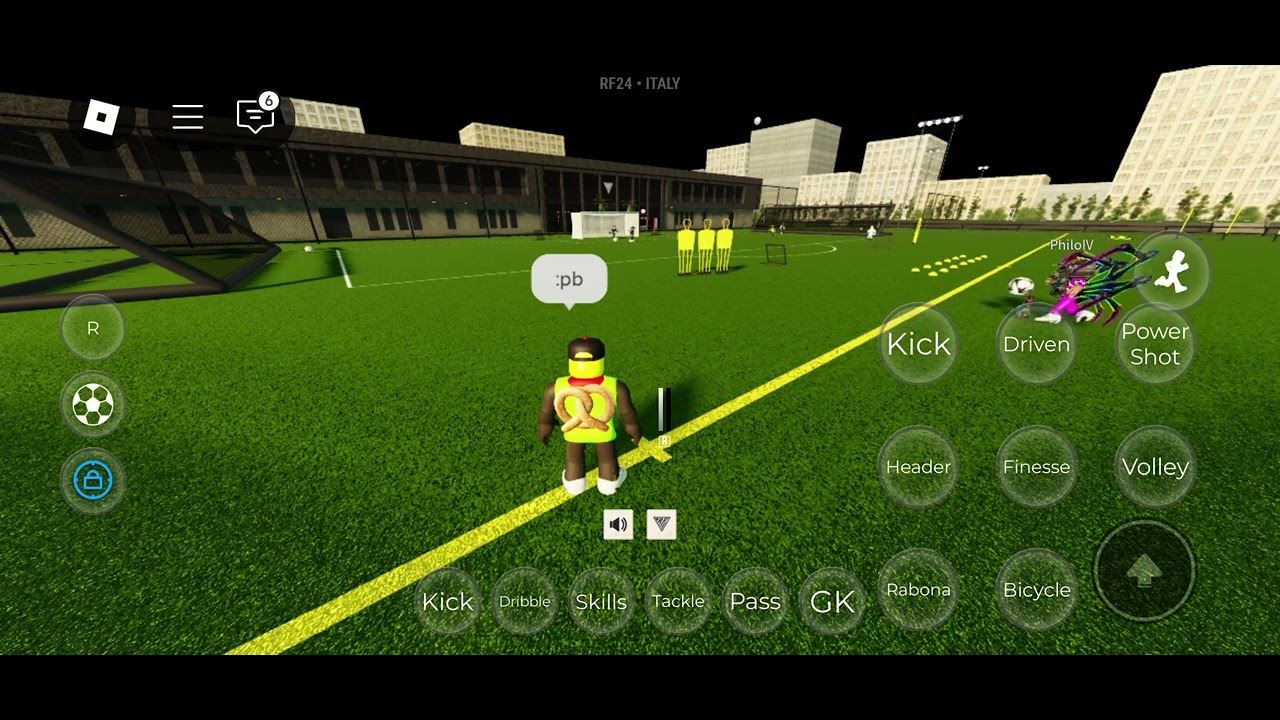 playing real futbol 24 - YouTube