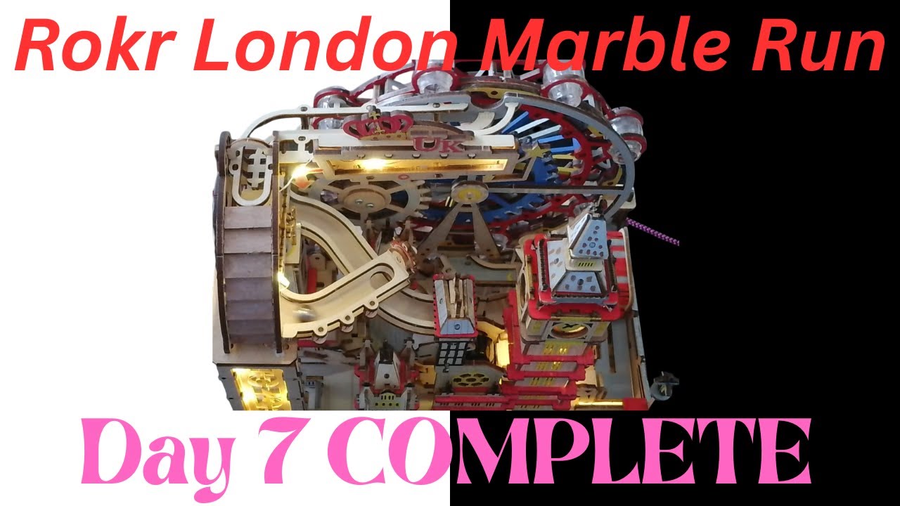 Day 7-Rokr/Robotime Marble Run London Model Build - COMPLETE Step 8 & 9 ...