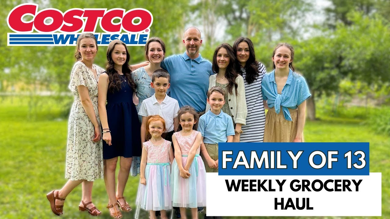 SHOPPING WITH 10 KIDS! MASSIVE GROCERY COSTCO HAUL! FAMILY OF 13! "WE ...