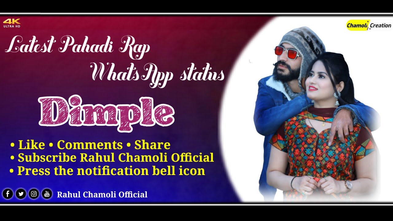 Dimple 💖 | Latest Pahadi Song status Video | New Gadwali Status Video ...