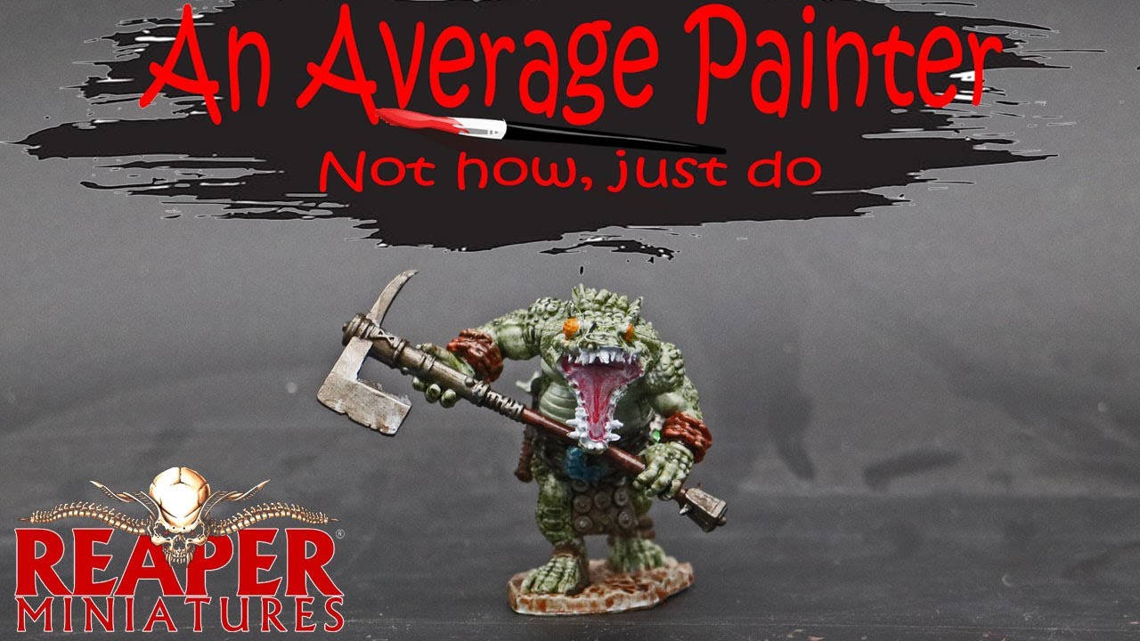 TIMELAPSE - Painting Torlan, Gatorman of Dreadmere (44028) from Reaper ...