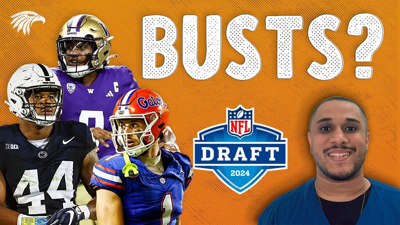 10 candidatos a BUST do Draft da NFL de 2024 - YouTube