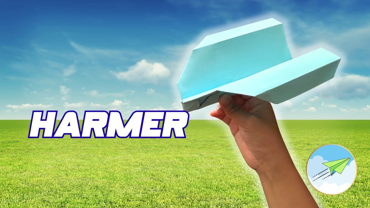 How to Fold Harmer: A Long Distance Paper Airplane Dart with Winglet ...