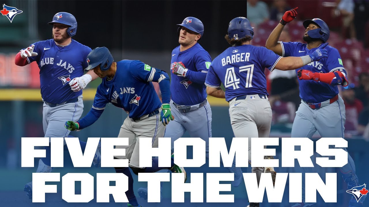 Blue Jays power 5️⃣ homers in 13 run WIN!! (Springer, Vlad Jr., Varsho ...