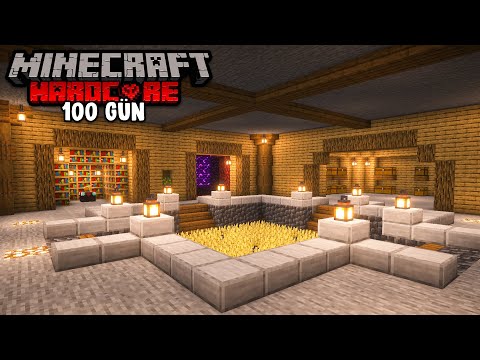 Minecraft Hardcore'da YERALTI EVİ İnşa Ederek 100 Gün Hayatta Kaldım!