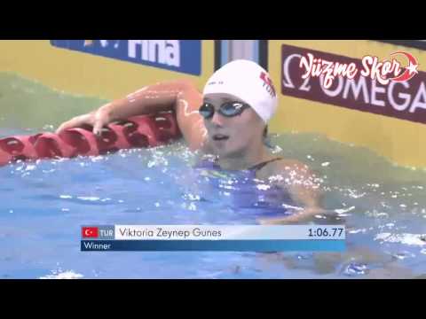 Gençler Dünya Yüzme Şampiyonu 100mt  Kurbağalama Viktoria Zeynep Güneş