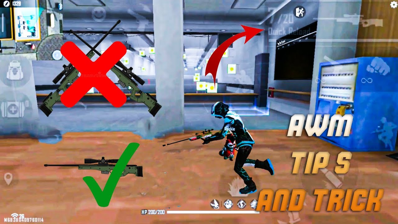 AWM tips and tricks || Ban jao sniper King || Garena free fire - YouTube