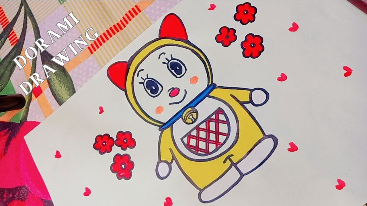How to draw dorami step by step/ dorami drawing easy/ #doraemon # ...