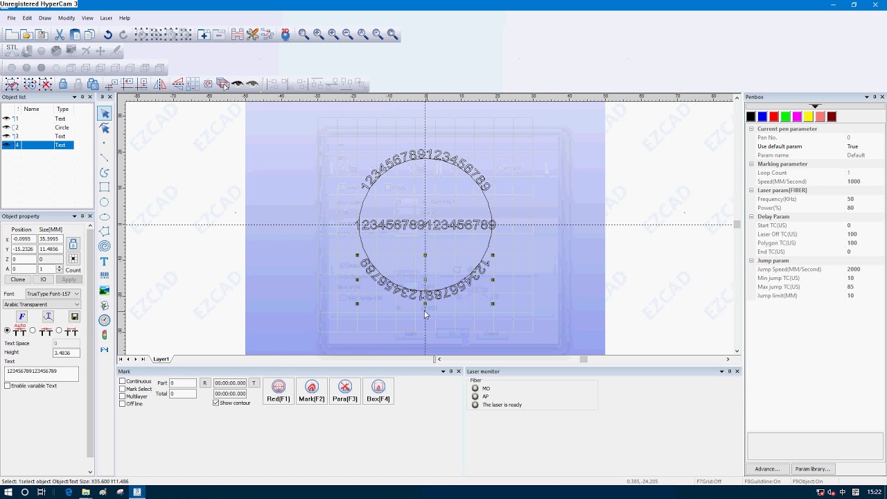 3D EZCAD 3 software operation guide - YouTube