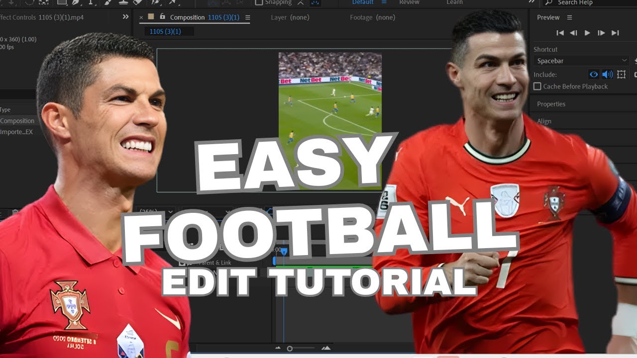 How to Make a Football Edit on After Effects For Beginners - YouTube