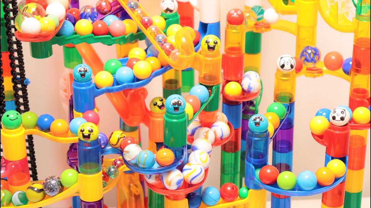 Marble Run Race ASMR "Complex coaster” Marble genius#marblerun # ...