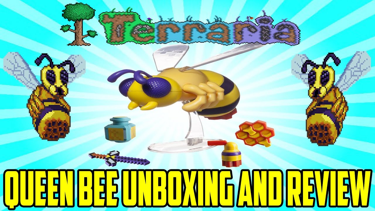Terraria : Series 2 | Deluxe Boss Pack : Queen Bee W/ Accessories Unboxing And Review From ...
