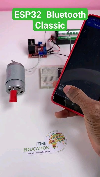DC Motor Control With ESP32 Board Using Bluetooth Classic #shorts @TMEEducation - YouTube