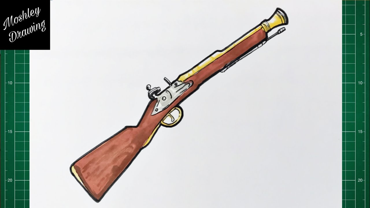 How to Draw a Blunderbuss - YouTube